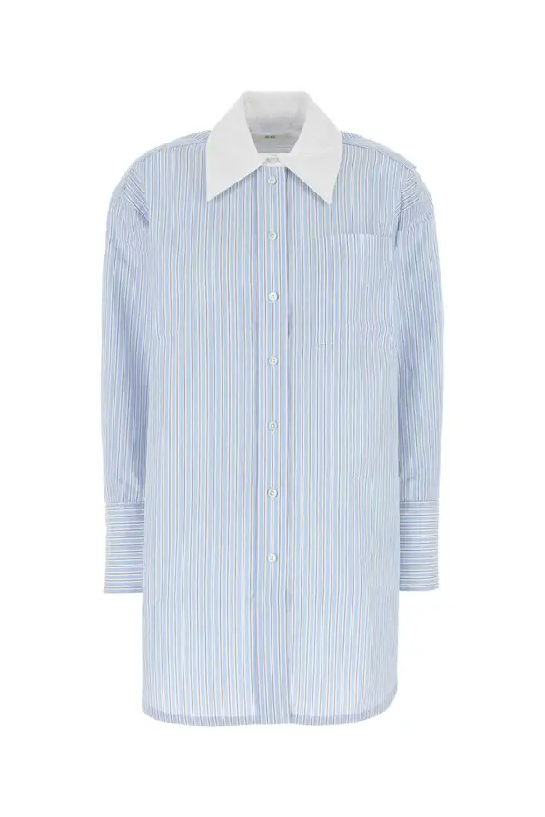 Co Embroidered Poplin Oversize Shirt