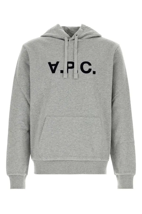 A.p.c. Melange Stretch Cotton Sweatshirt For