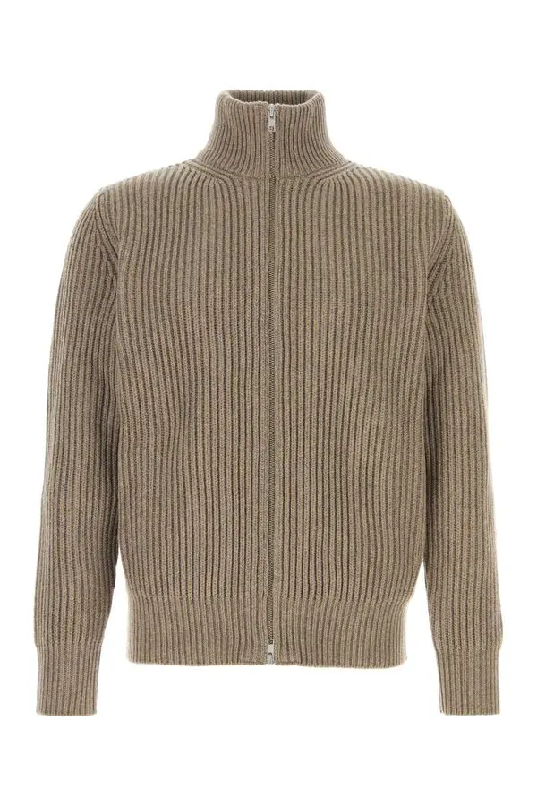 MAISON MARGIELA Cappuccino Wool-blend Cardigan