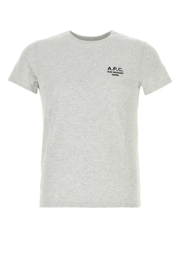 A.p.c. Melange Cotton T-shirt - Grey