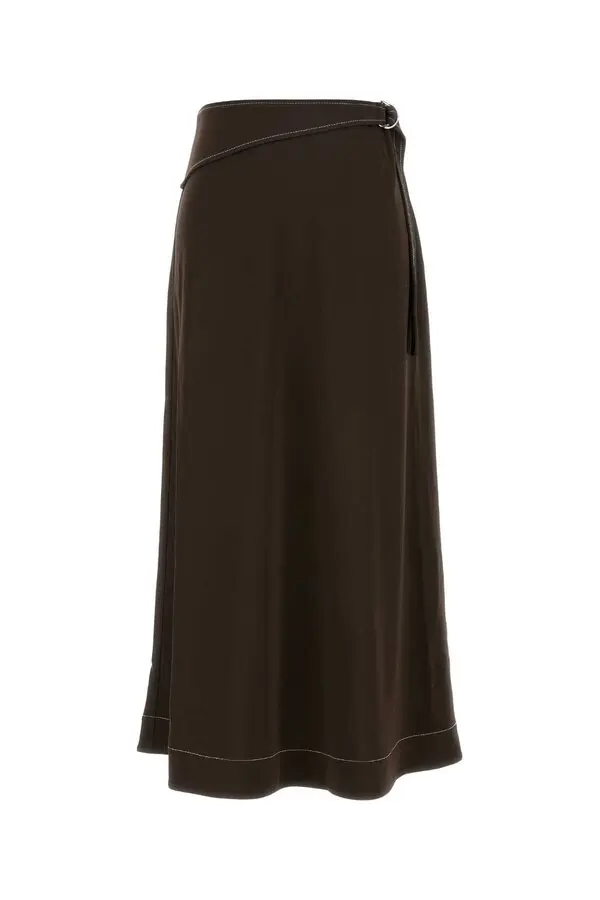 Tory Burch Viscose Skirt - Brown