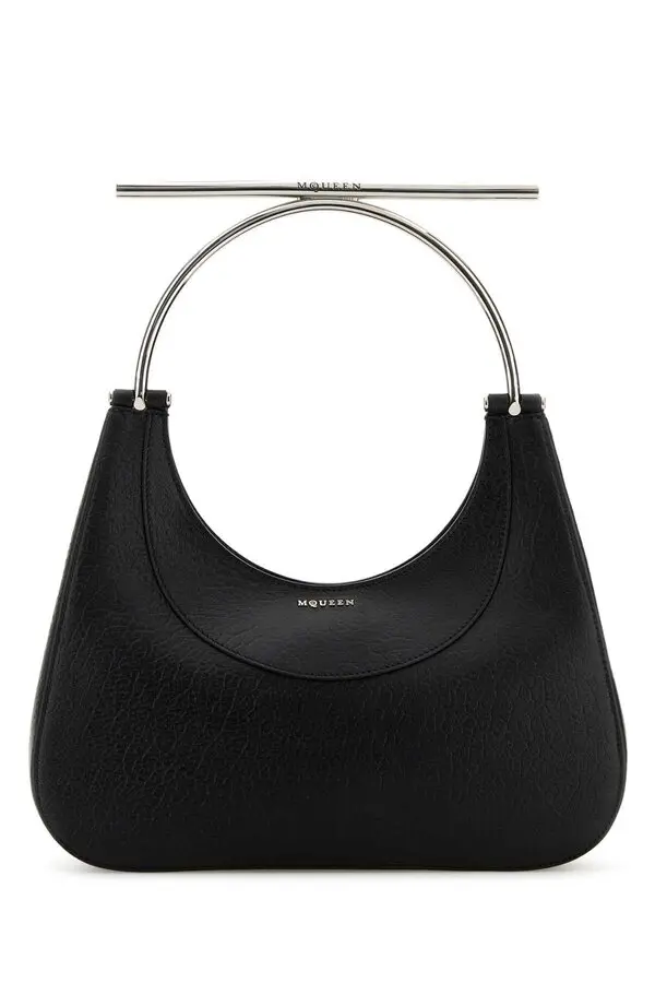 Alexander McQueen Cross-bar Leather Handbag