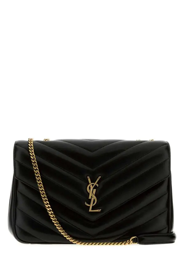 Saint Laurent Large Lou Lou Leather Shoulder Handbag With Adjustable Strap