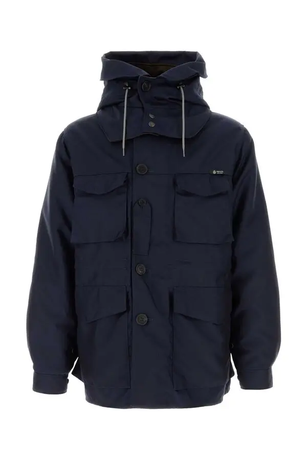 Prada Wool Blend Jacket With Re-nylon Lining