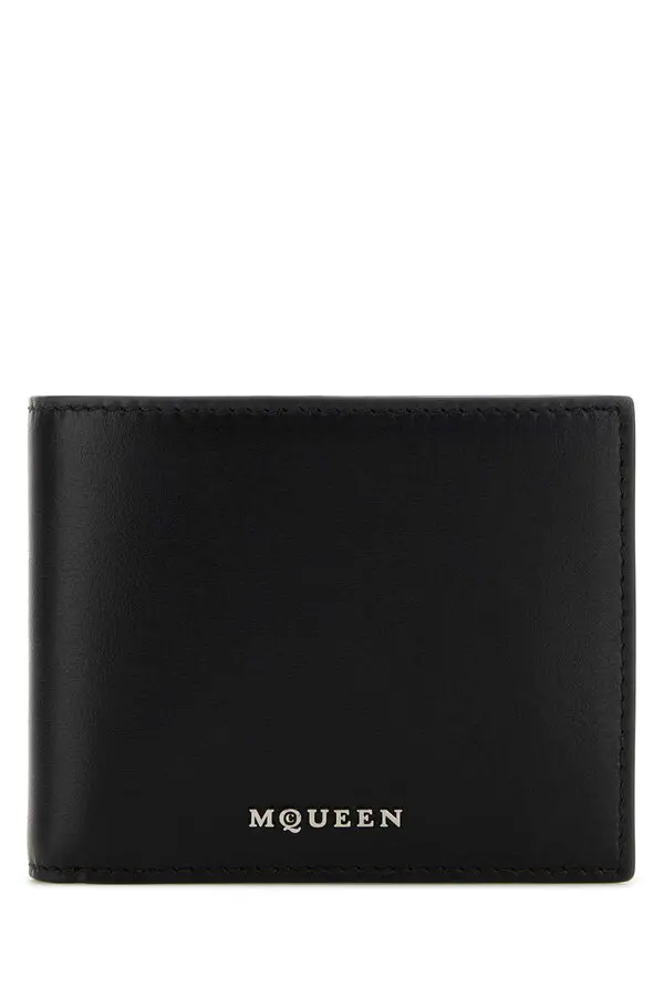 Alexander McQueen Leather Wallet 12 Cm X 9.5 Cm X 2.5 Cm For