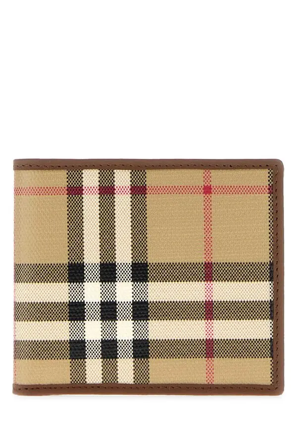 Burberry Canvas Mini Wallet - Checked