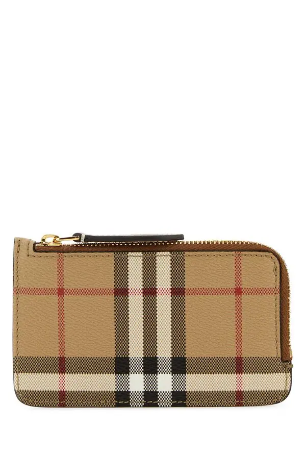 Burberry Canvas Card Holder Mini, 13 Cm X 7.5 Cm