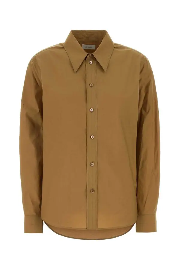 LEMAIRE Cotton-silk Poplin Shirt - Camel