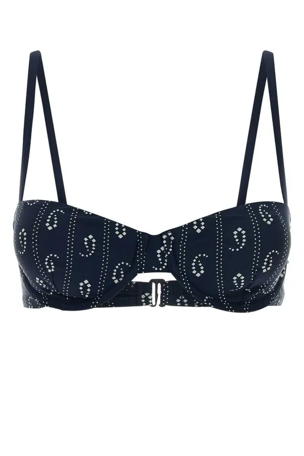 Tory Burch Stretch Nylon Bikini Top - Printed