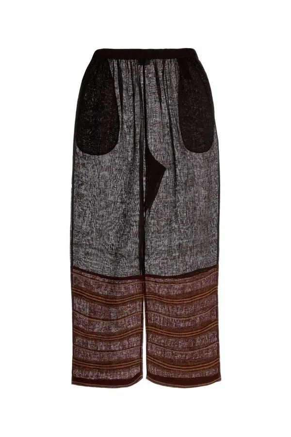 Tory Burch 100% Linen Wide-leg Pants