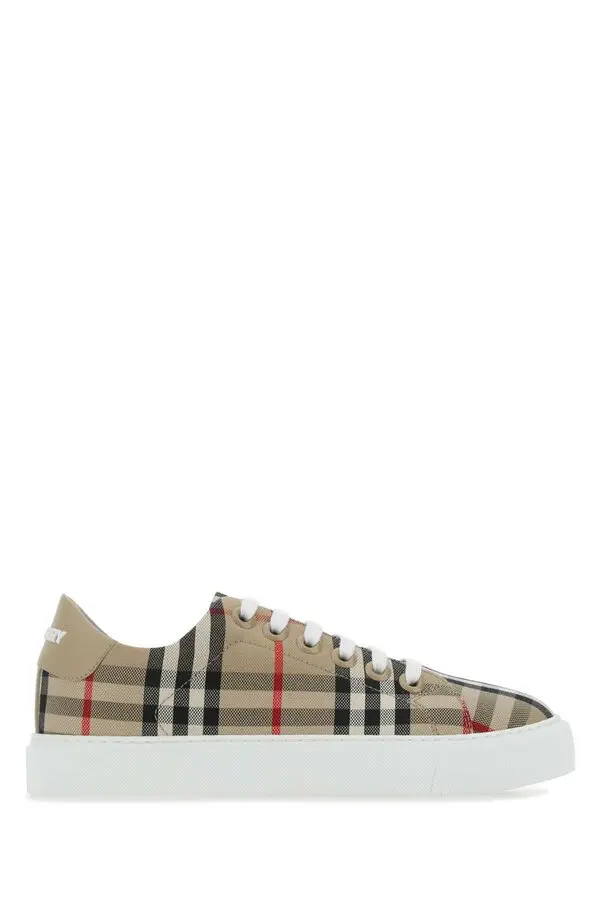 Burberry Embroidered Canvas Sneaker - Checked
