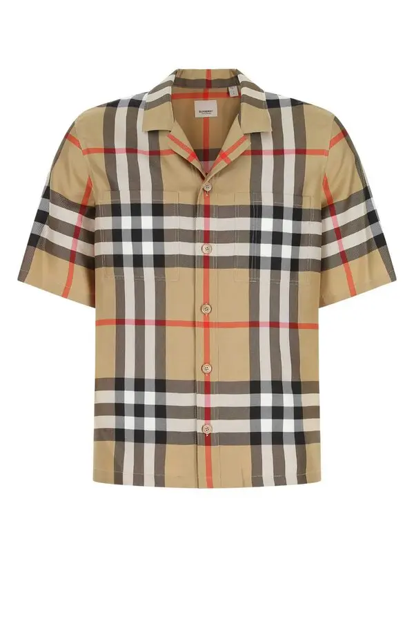 Burberry Embroidered Silk Shirt For