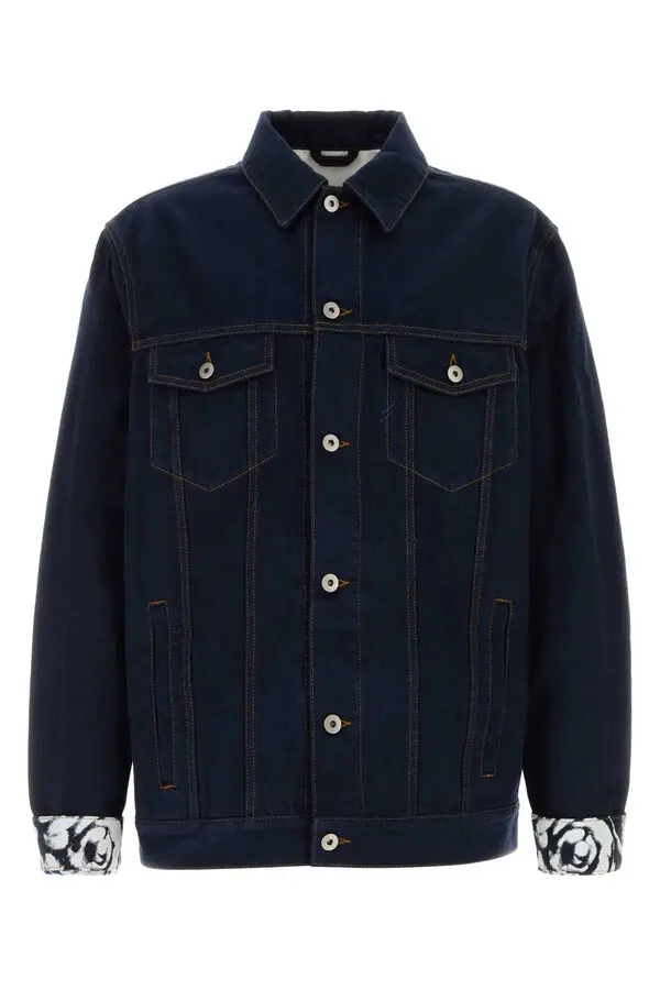 Burberry Denim Jacket With Classic Collar
