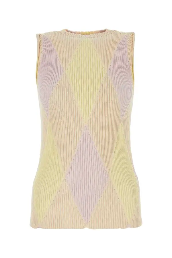 Burberry Embroidered Cotton-silk Blend Top - Printed