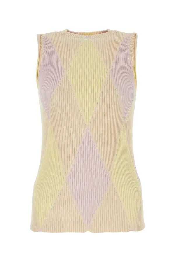 Burberry Embroidered Cotton-silk Blend Top - Printed
