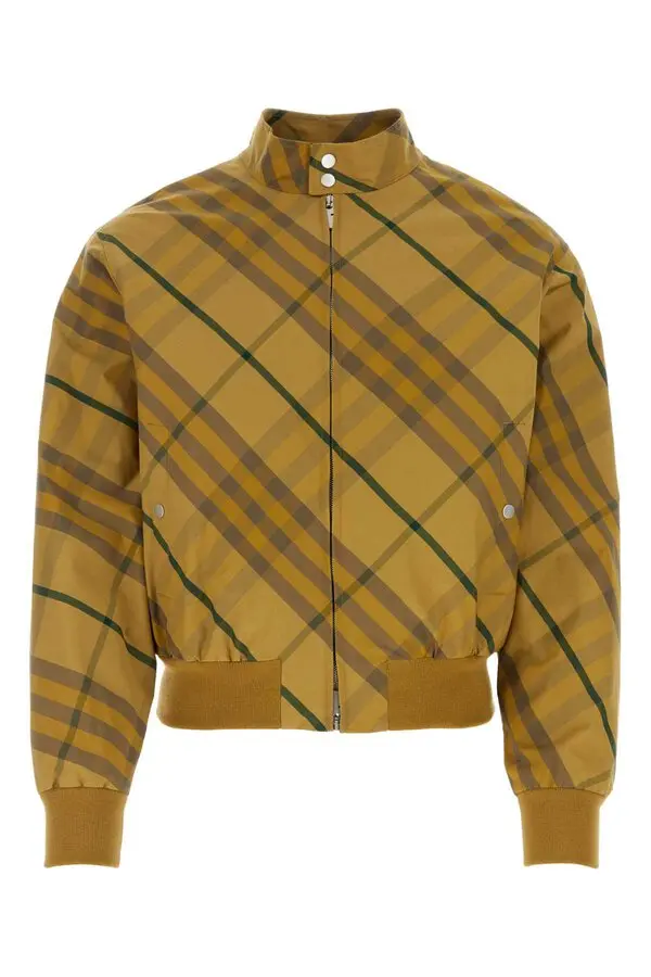 Burberry Cotton Bomber Jacket - Checked