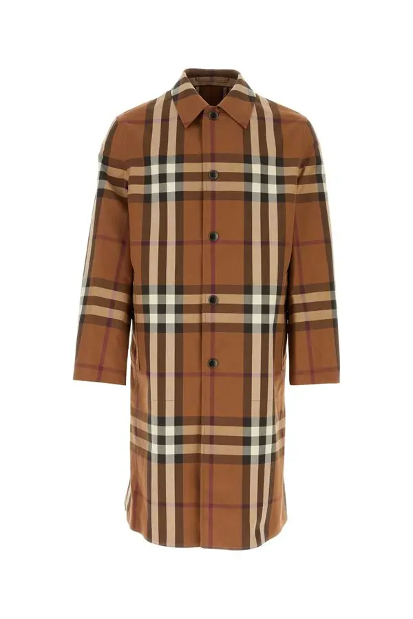 Burberry Embroidered Reversible Cotton Overcoat