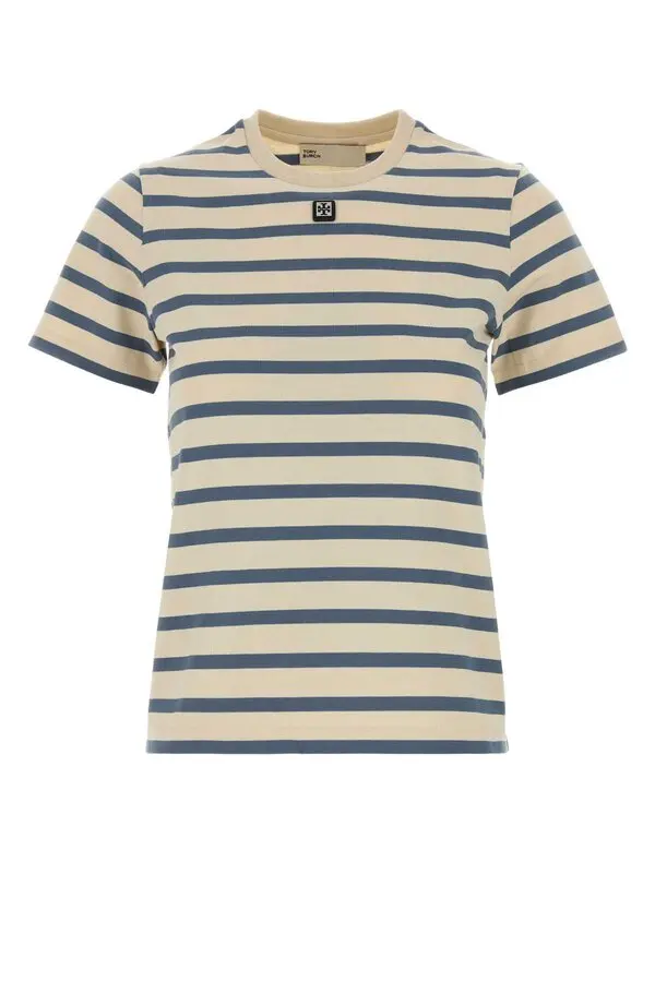 Tory Burch Striped Cotton T-shirt