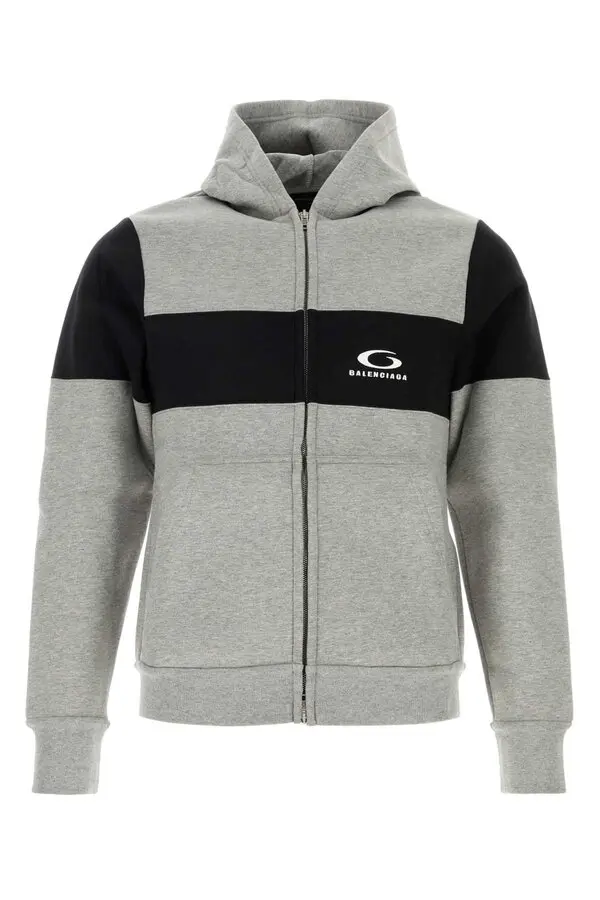 Balenciaga Melange Cotton Sweatshirt