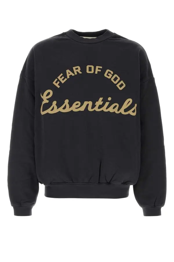 Fear Of God Oversize Slate Cotton Sweatshirt - Black