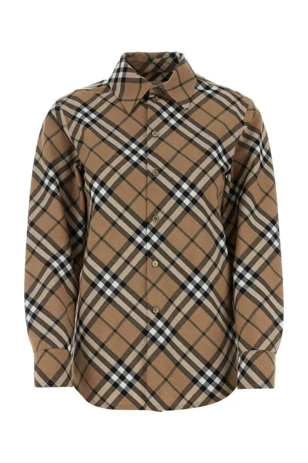 Burberry Checked Shirt - Printed