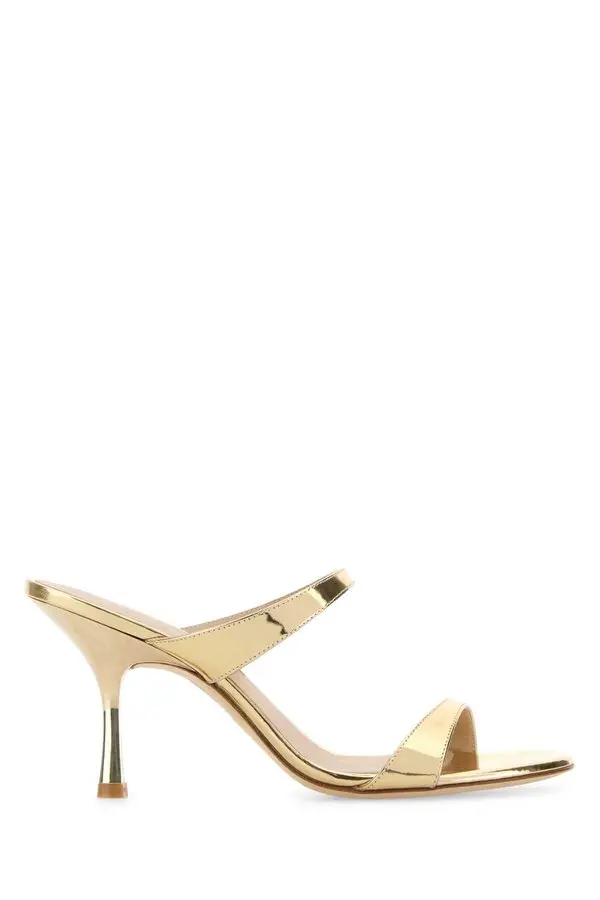 STUART WEITZMAN Nudist Leather Flat Sandals