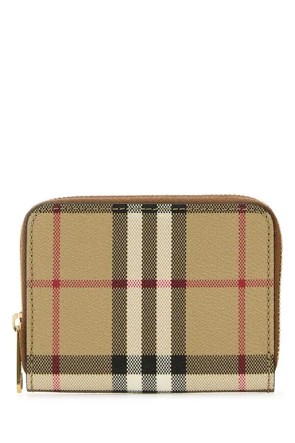 Burberry Canvas Wallet Mini - Printed