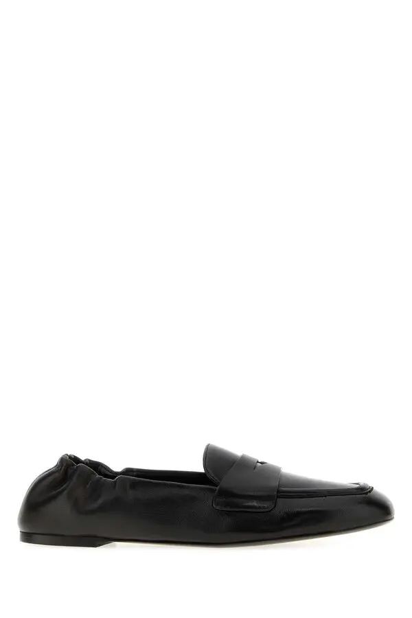 STUART WEITZMAN Bryant Leather Loafers - Black