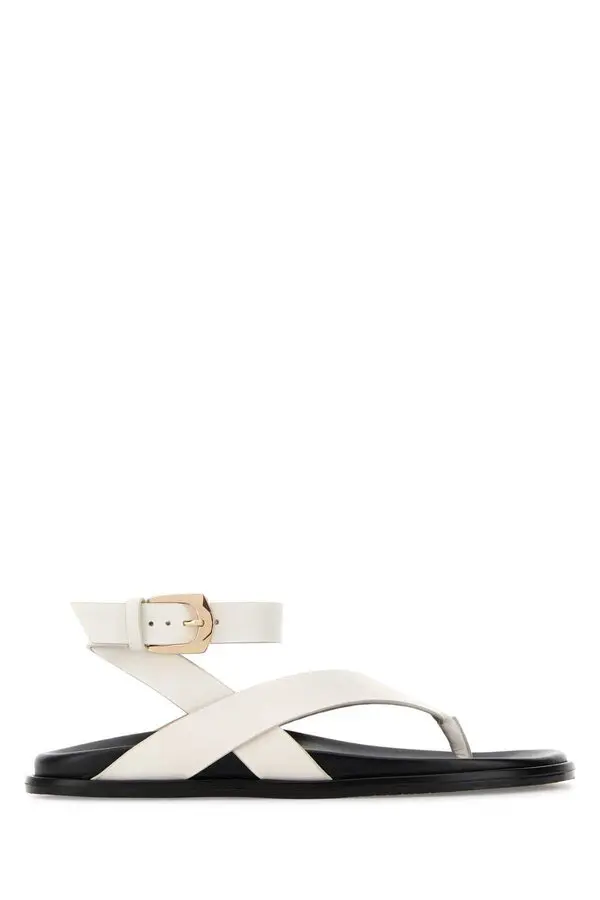 STUART WEITZMAN Marycate Leather Thong Sandals For