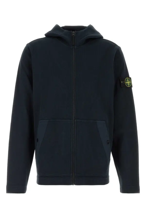 Stone Island Stonewashed Cotton Sweatshirt For