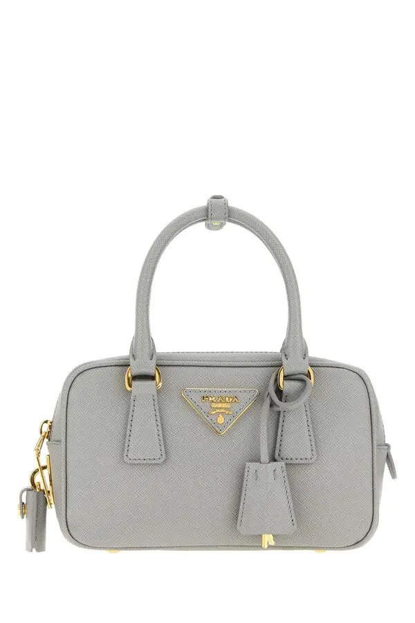 Prada Powder Blue Leather Handbag - Light Blue