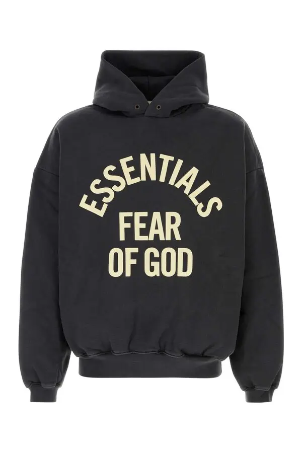 Fear Of God Style Oversized Cotton Sweatshirt - Black