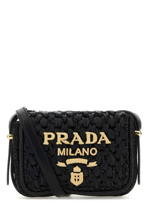 Prada Raffia Crossbody Handbag