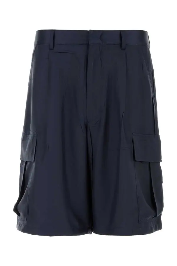 Prada Silk Bermuda Shorts For