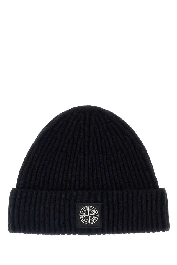 Stone Island Midnight Wool Beanie Hat