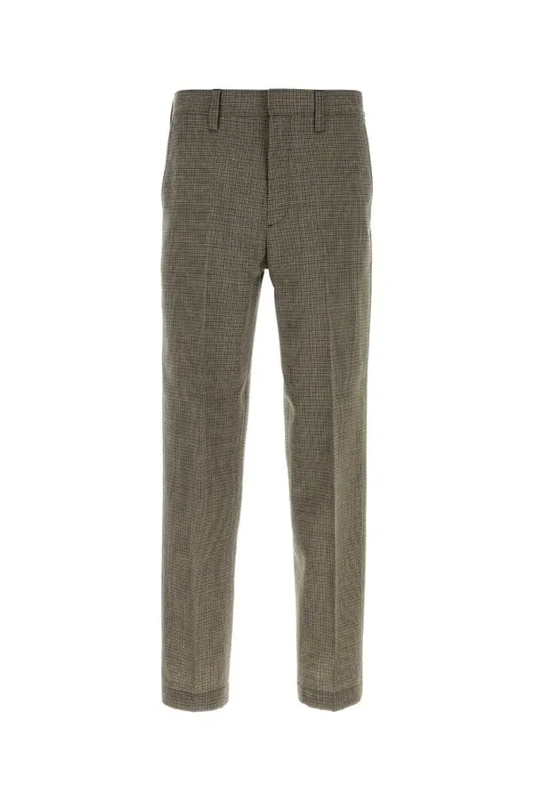 Prada Embroidered Wool Pants