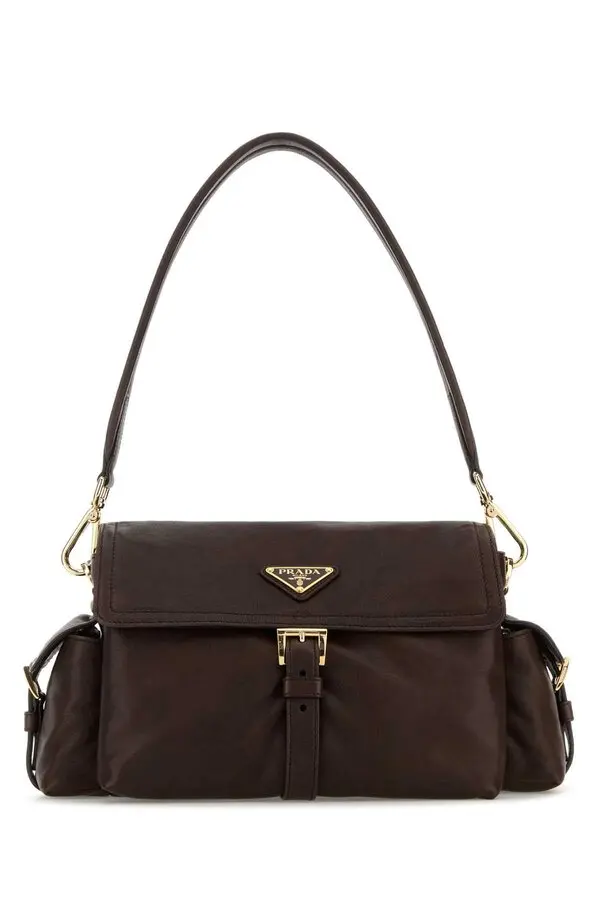 Prada Explore Nappa Leather Shoulder Handbag With Adjustable Strap
