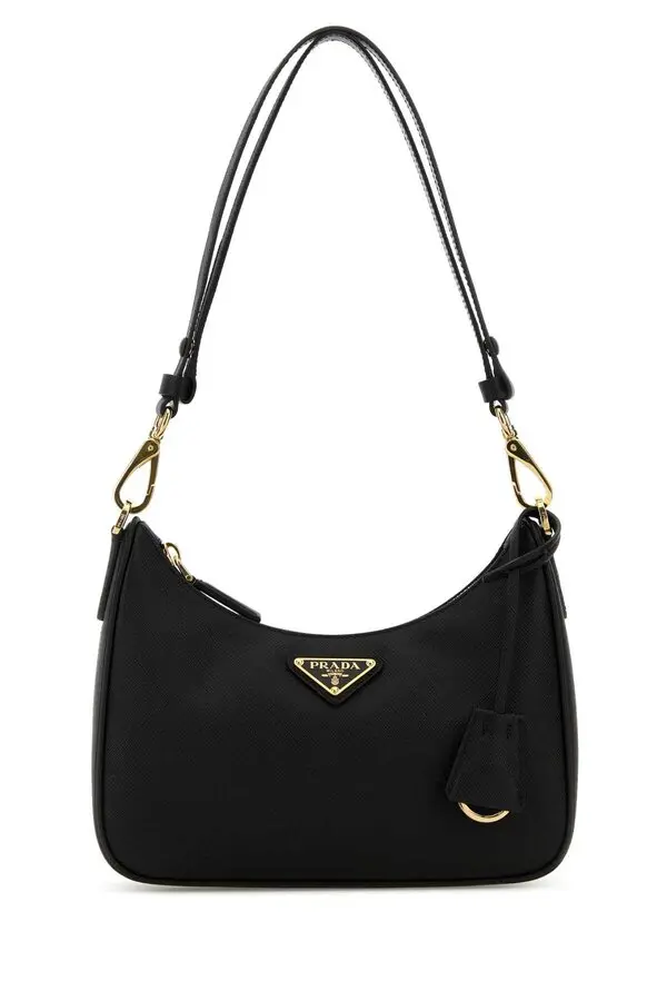 Prada Mini Re-edition Leather Shoulder Handbag 22 Cm