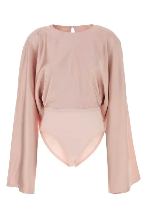 Norma Kamali Satin Bodysuit