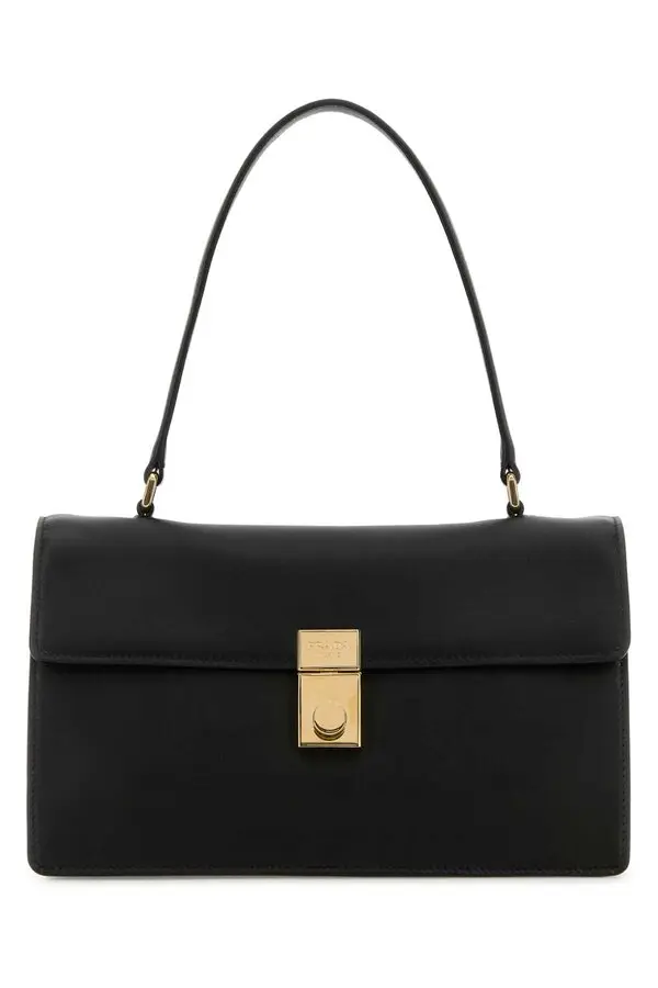 Prada Leather Handbag With Golden Hardware 28cm Width, 17cm Height, 12cm Depth