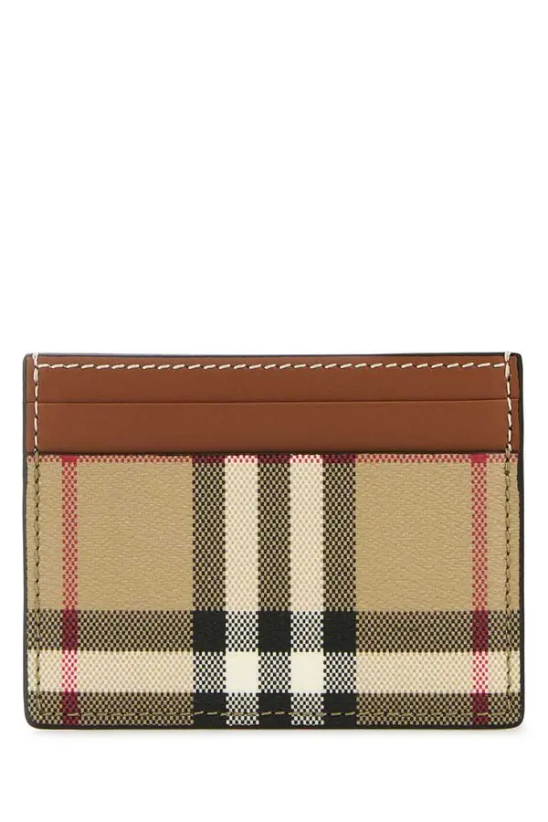 Burberry Printed Canvas Card Holder Mini With Exterior