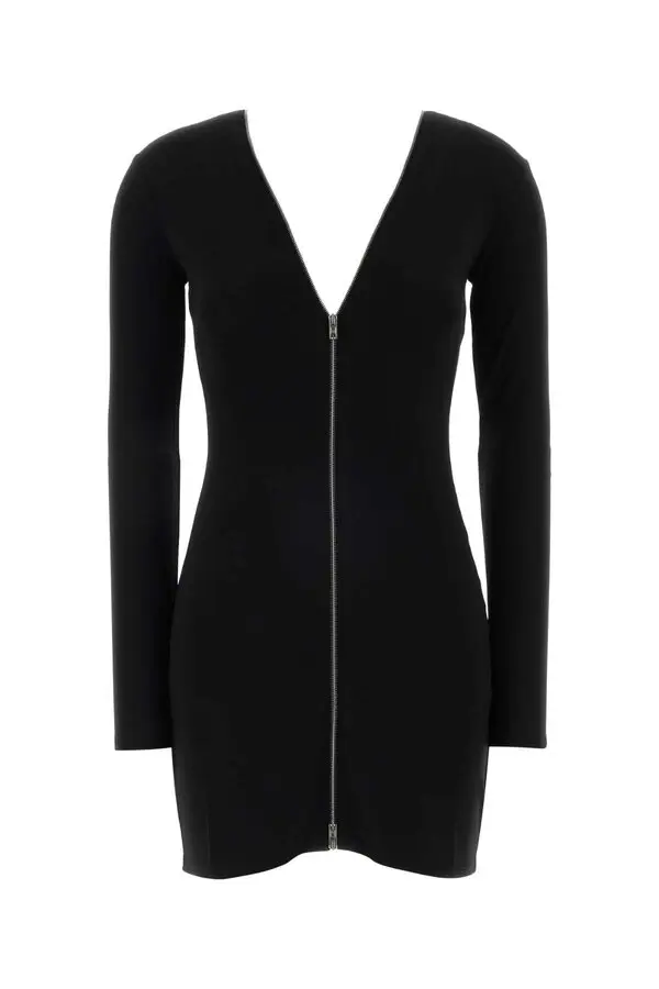 Alexander Wang Stretch Viscose Mini Dress - Black