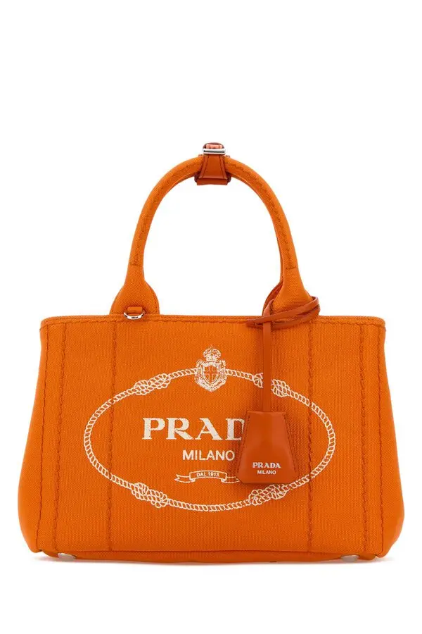 Prada Mini Canvas Small Jardinière Handbag