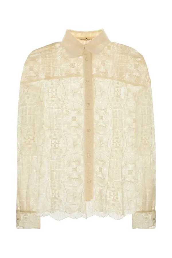 Ermanno Scervino Elegant Lace Shirt For