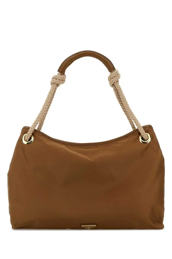 Prada Fabric Shopping Handbag, 45 Cm X 33 Cm X 7 Cm With 20 Cm Handle