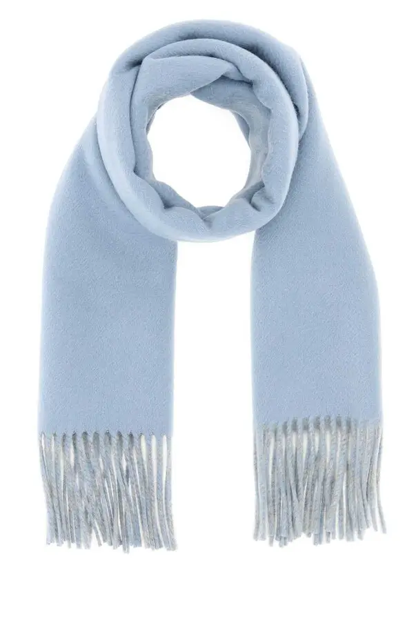 Burberry Reversible Cashmere Scarf For - Light Blue