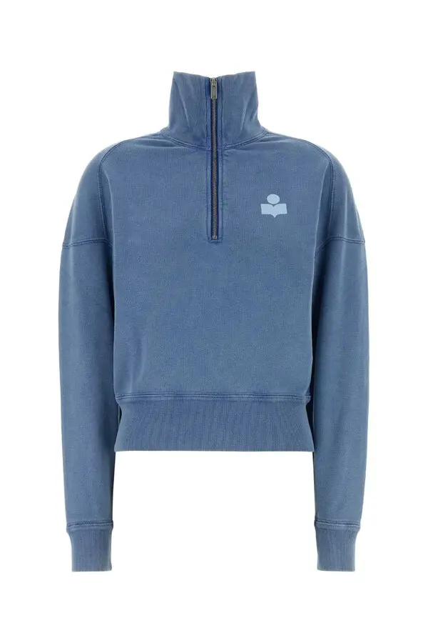 Isabel Marant Étoile Ross" Half-zip Sweatshirt - Light Blue