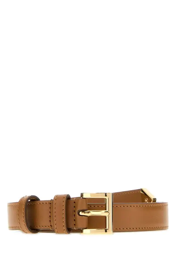 Prada Biscuit 2 Cm Calf Leather Belt