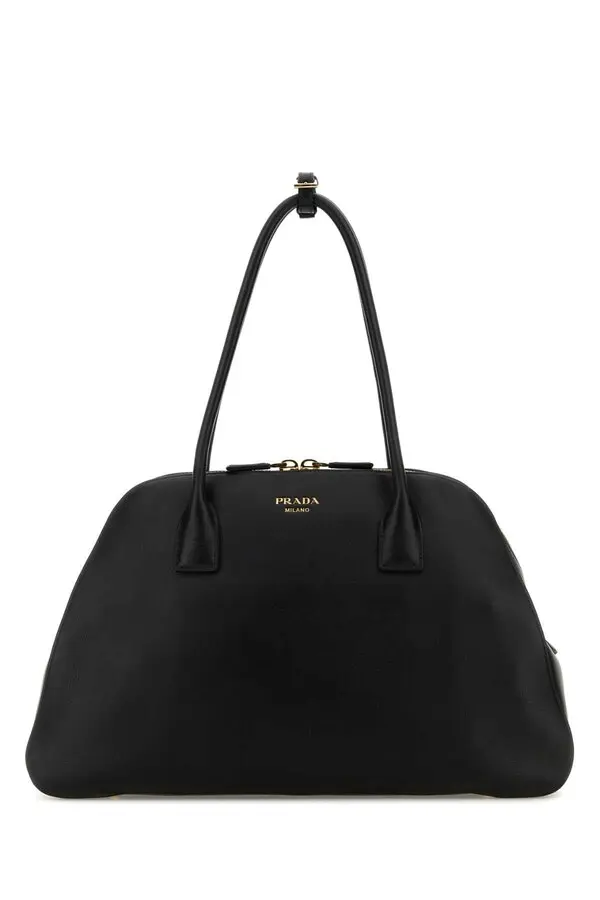 Prada Medium Leather Shopping Handbag With 20 Cm Handle Drop, 43 X 27 X 12 Cm Dimensions