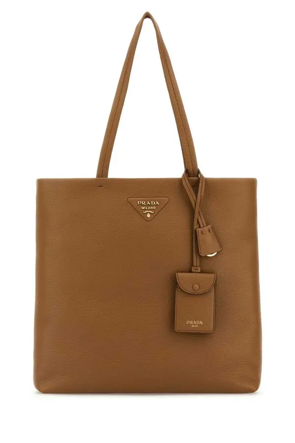 Prada Leather Shopping Handbag, 36 Cm Width With 33 Cm Height And 9 Cm Depth